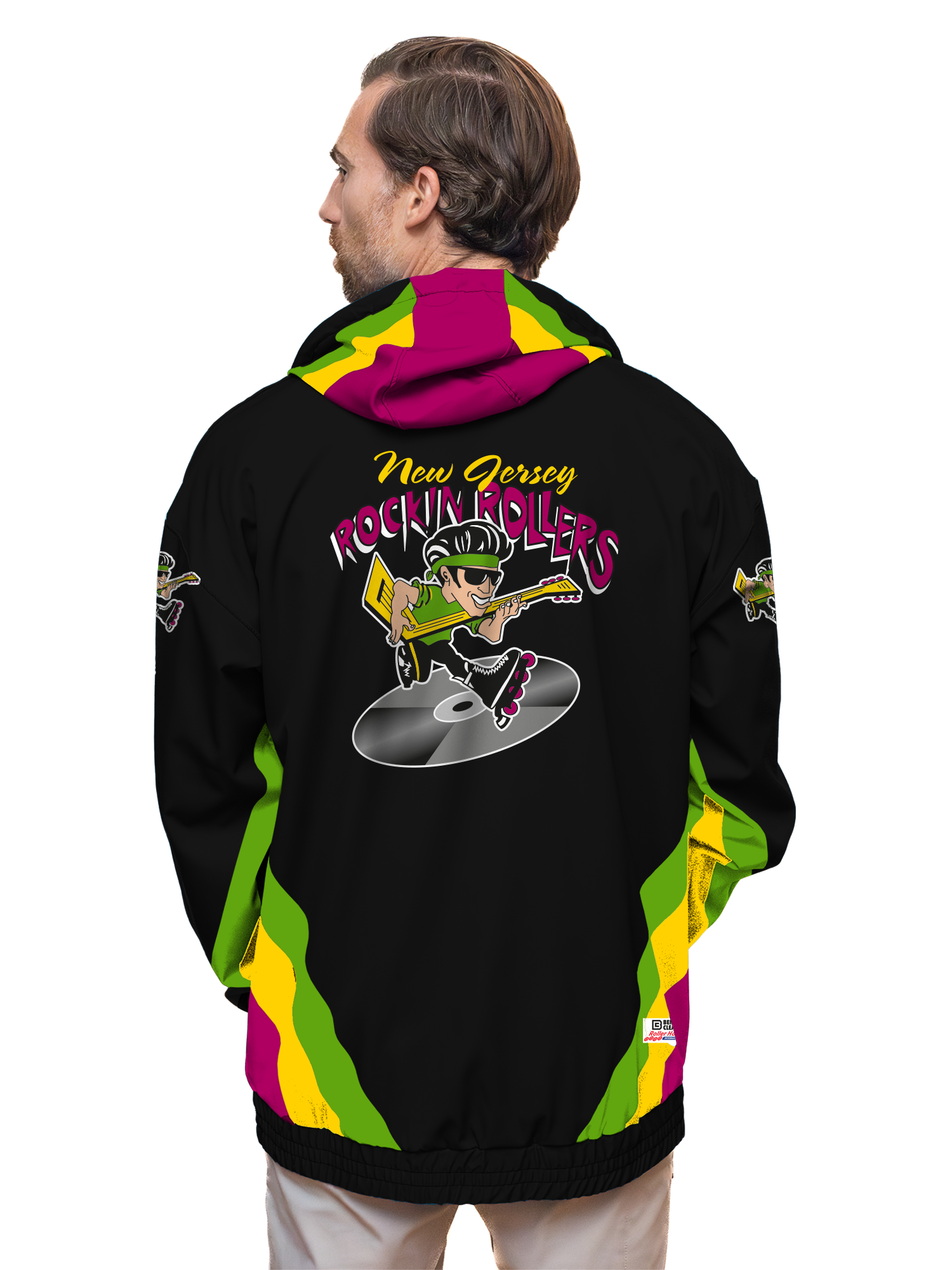 New Jersey Rockin' Rollers Hockey Windbreaker | BenchClearers – Bench ...