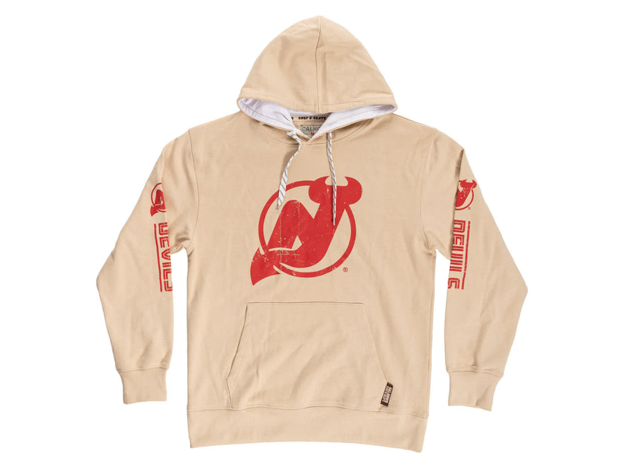 New Jersey Devils Oatmeal Hockey Hoodie – Bench Clearers
