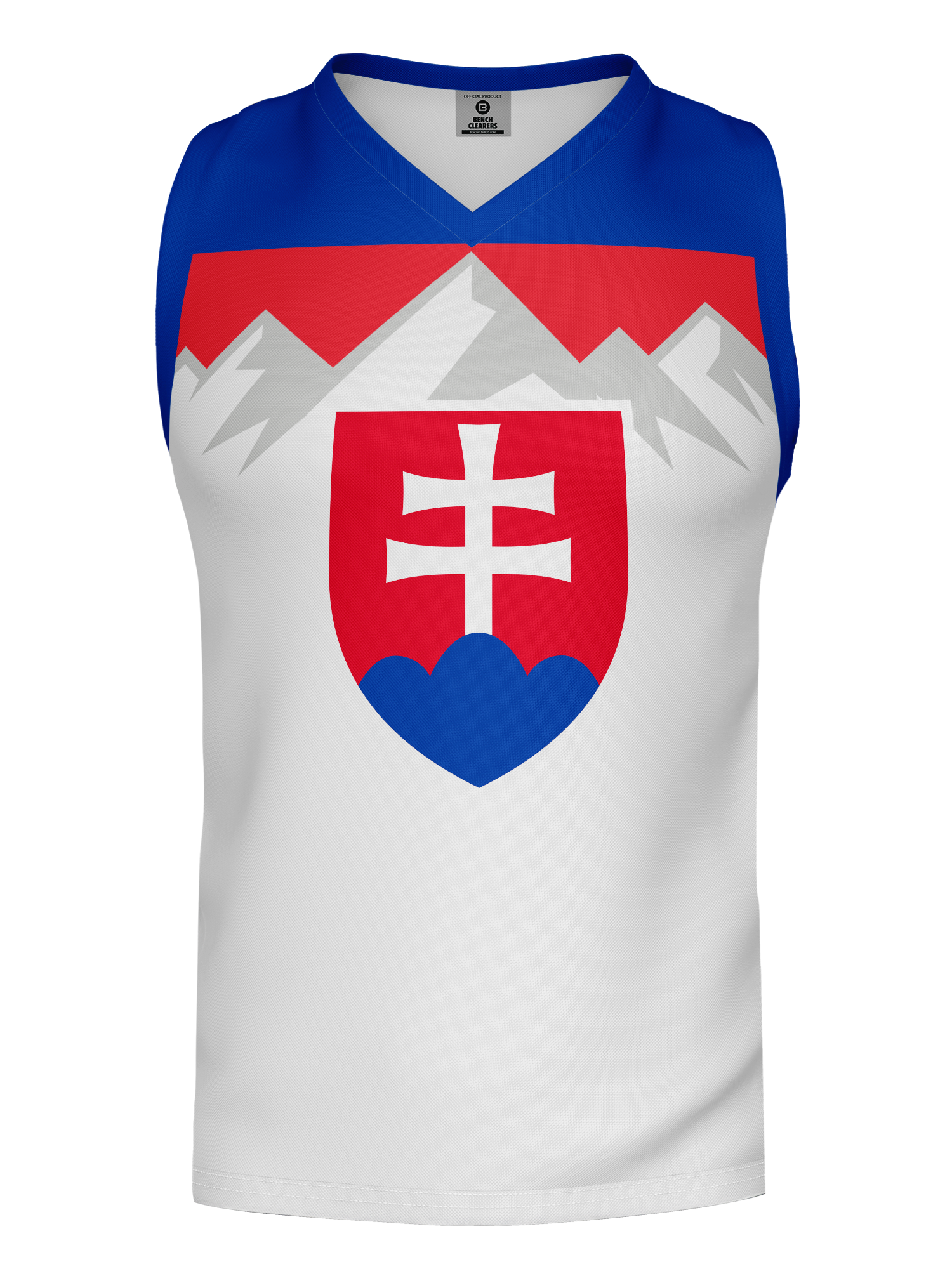 Slovakia Nations 2026 Away Hockey Tank | BenchClearers – Bench Clearers