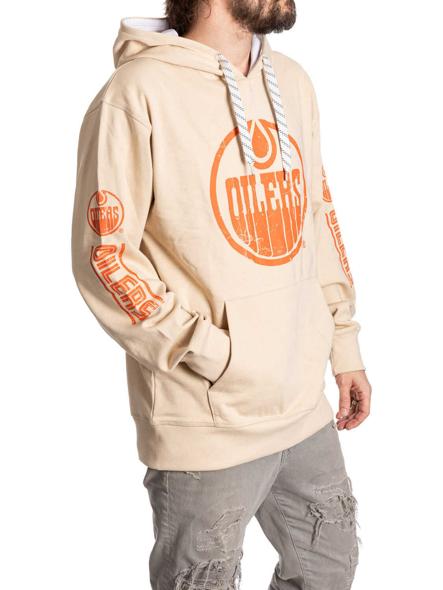 Edmonton Oilers Oatmeal Hockey Hoodie – Bench Clearers