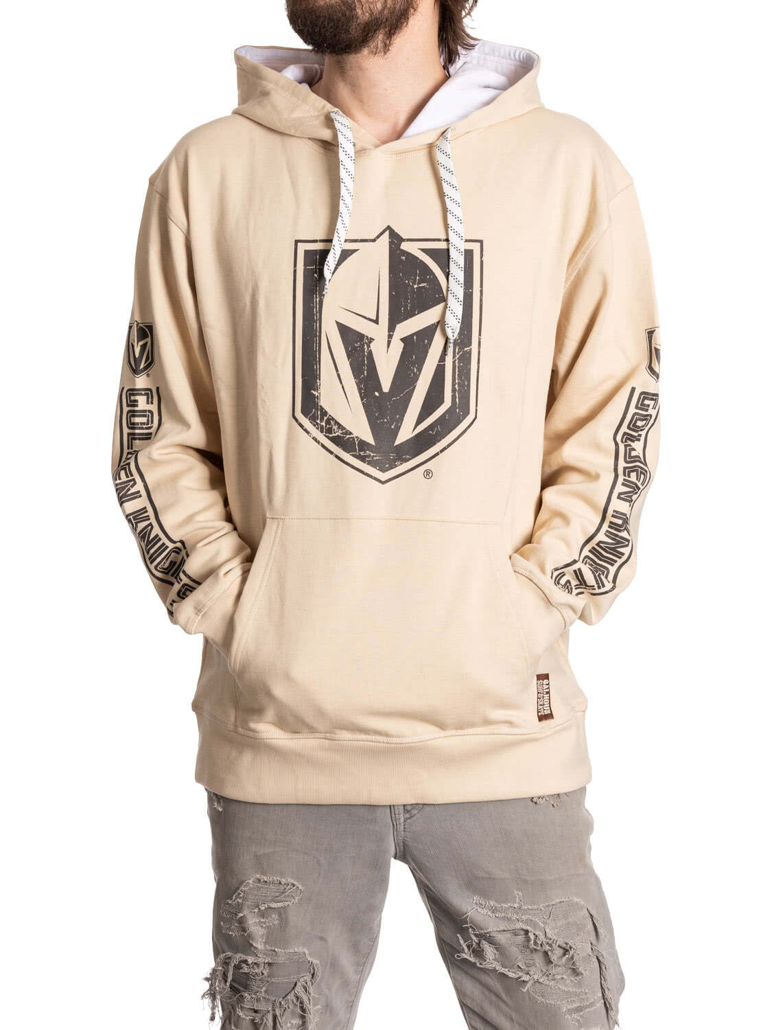 Vegas Golden Knights Oatmeal Hockey Hoodie – Bench Clearers