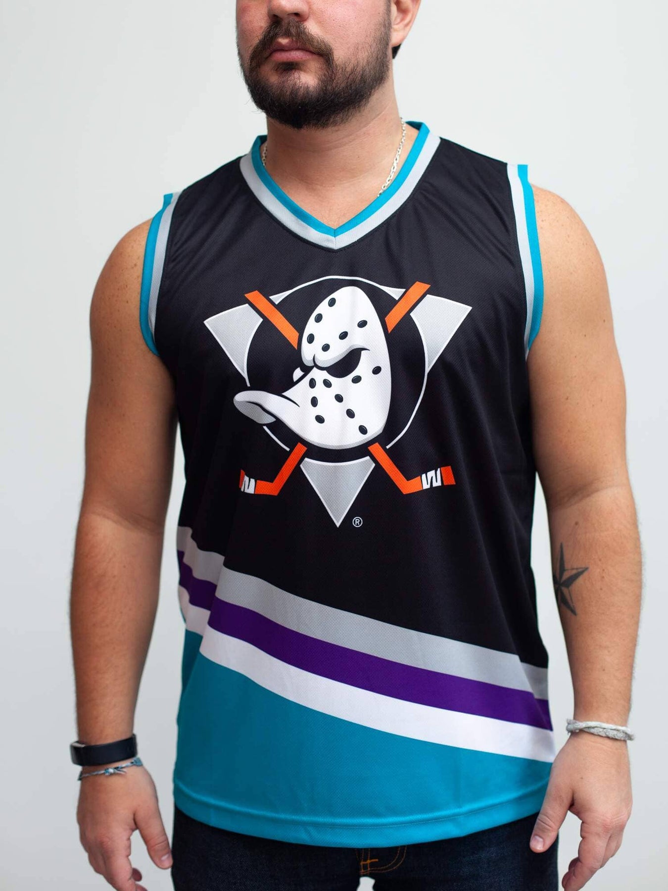 Anaheim Ducks Retro Alternate Hockey Tank | BenchClearers – Bench Clearers